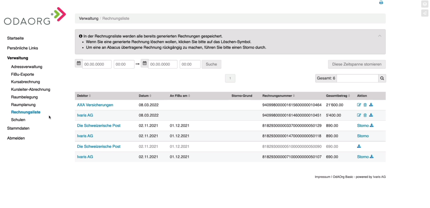 OdAOrg | Application de gestion centrale pour les organisations